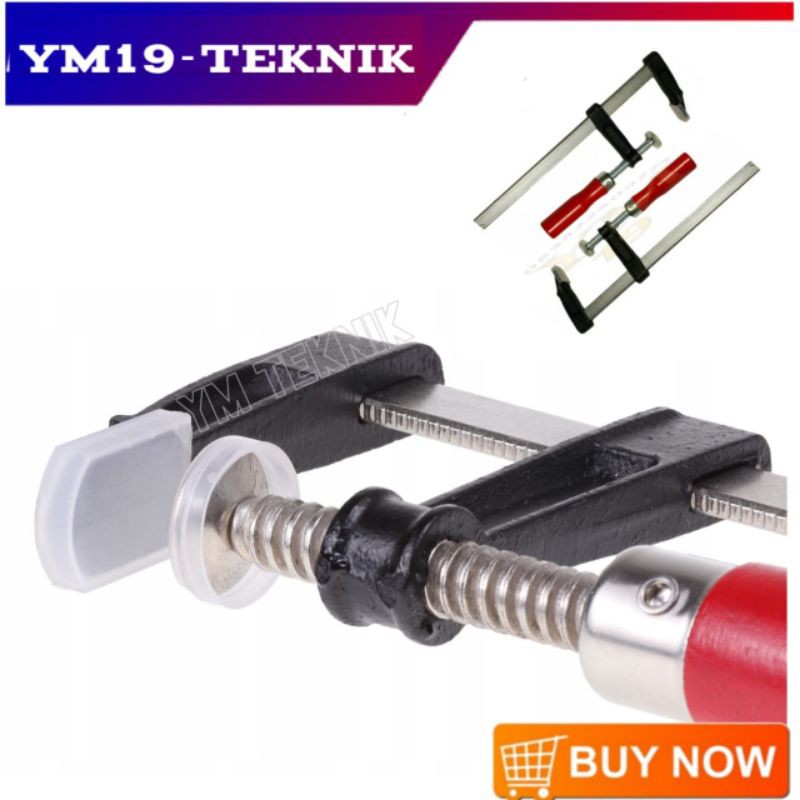 Jual Penjepit Kayu 25 cm Catok kayu model f 25 cm Clamp f pres kayu 5 ...