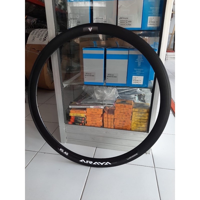Jual VELG / RIMS SEPEDA ROADBIKE FIXIE 700C ALLOY DOUBLE WALL ARAYA KS ...