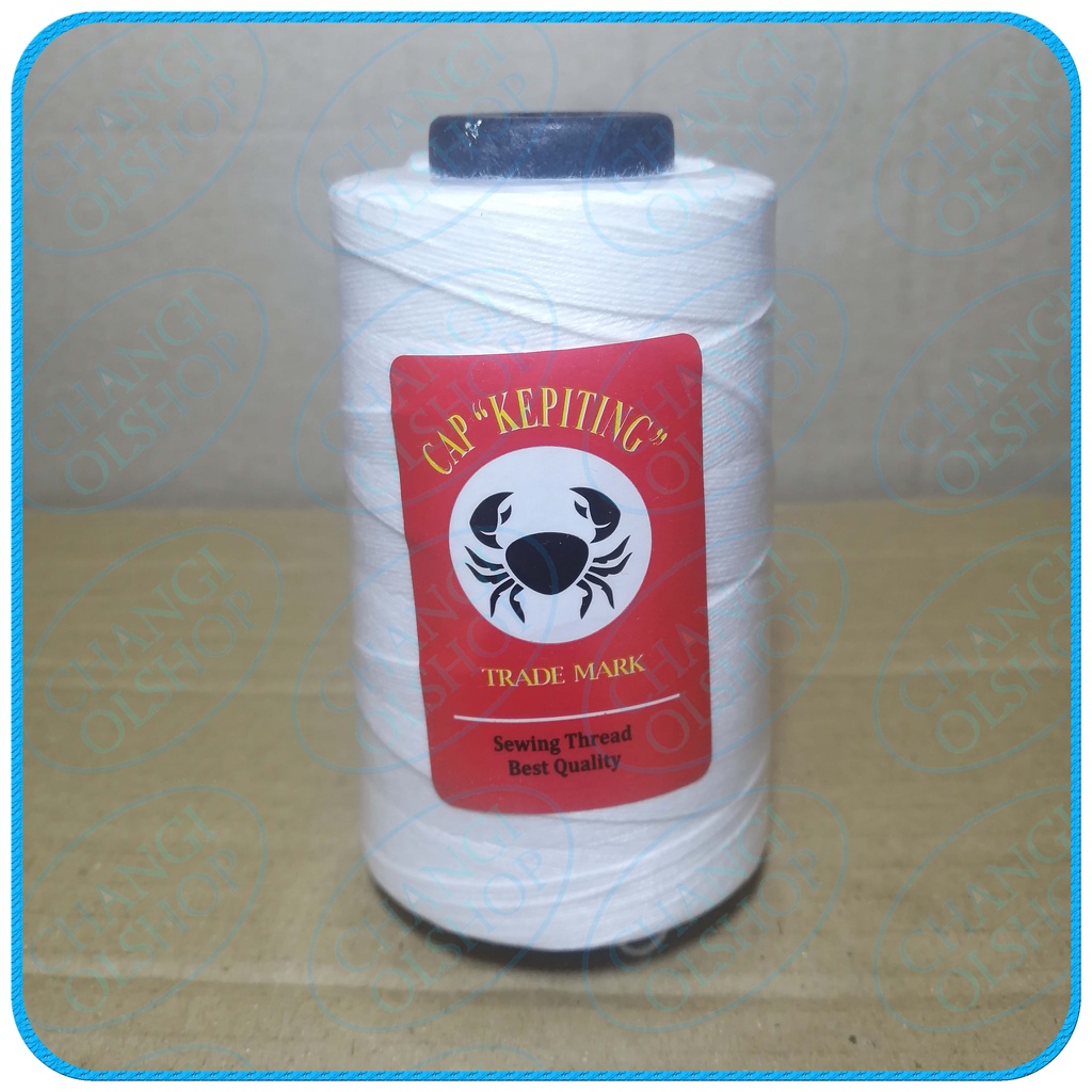 Jual Benang Jahit Karung PE Kepiting warna Putih berat 160gr untuk ...