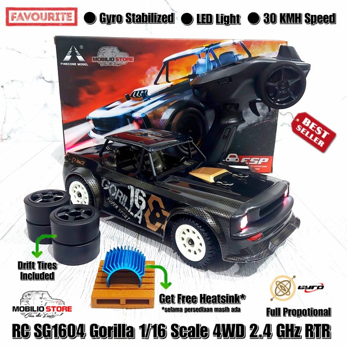 Jual RC SG1604 Gorilla 4WD 1/16 Racing Drift Rally Touring Car 2.4 GHz ...