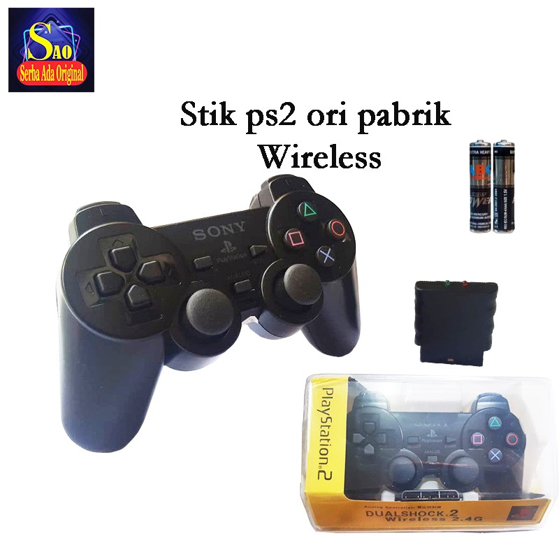 Jual Stick Stik PS2 Wireless Ori Pabrik | Shopee Indonesia