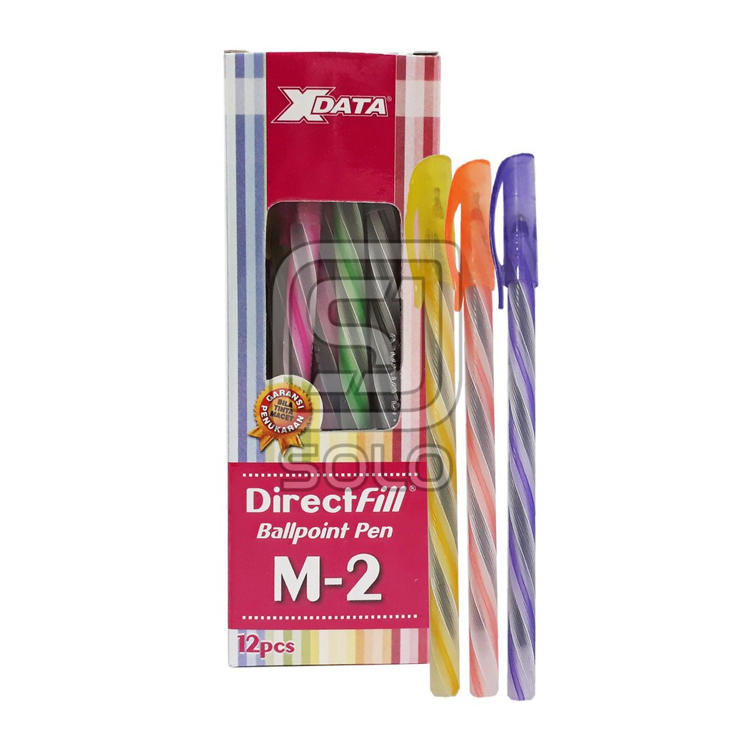 Jual Pulpen Pena Ballpoint Ballpoint Pen Xdata M-2 Tinta Hitam | Shopee Indonesia