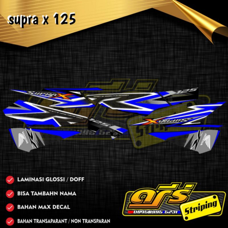 Jual Striping Supra X 125 ori Transparan custom | Shopee Indonesia