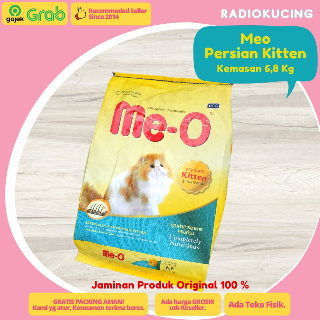 Jual Meo Me-O Persian Kitten 6.8 kg Karung Cat Food Makanan Kucing ...