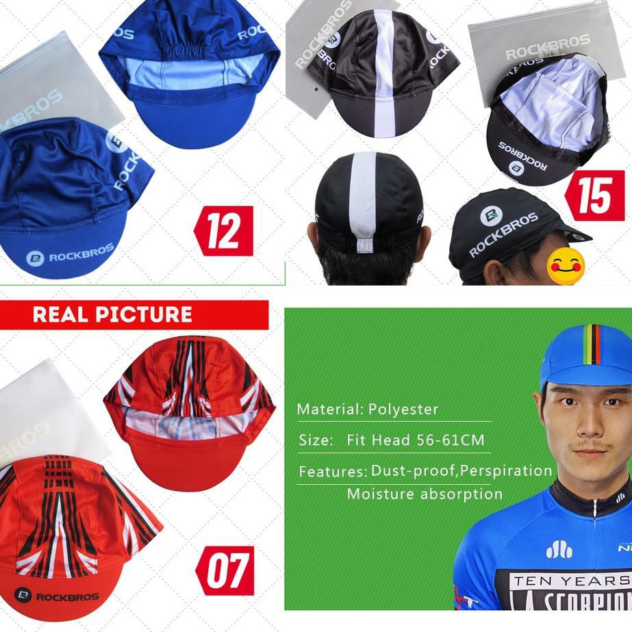 Jual Rockbross MZ-100 Bike Cap-Topi Sepeda Breathalble -Topi Dalaman ...