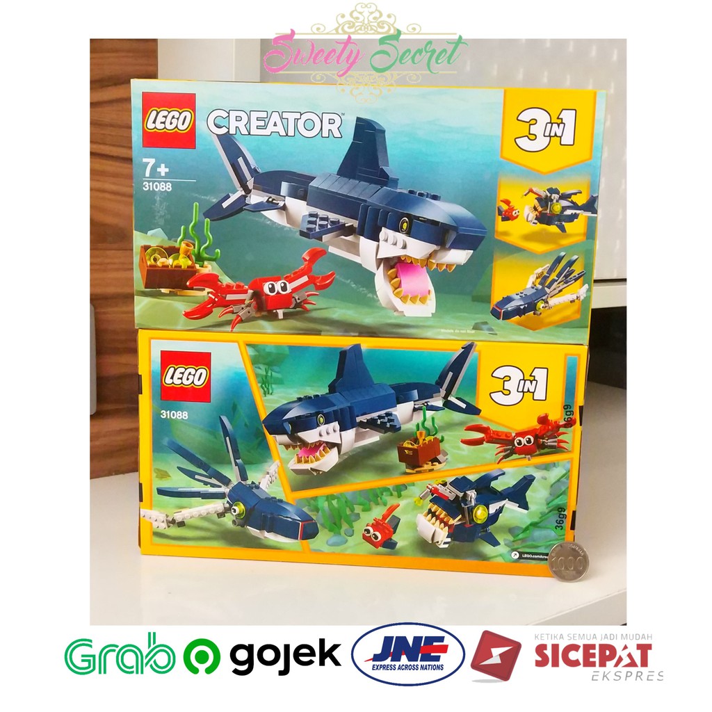 Jual Mainan Anak Lego 31088 Creator Deep Sea Creatures | Shopee Indonesia