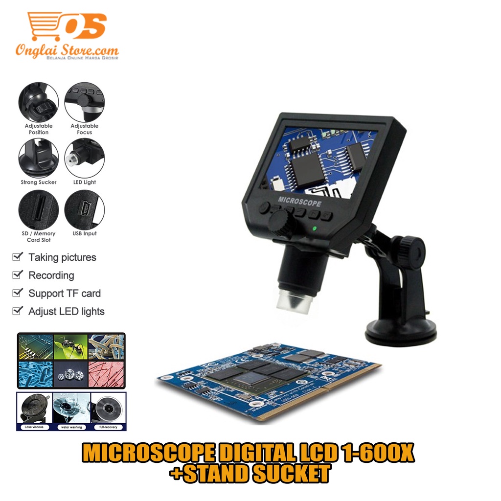 Jual Microscope Digital LCD 1-600X - Andonstar Mikroskop Digital 3.6MP ...