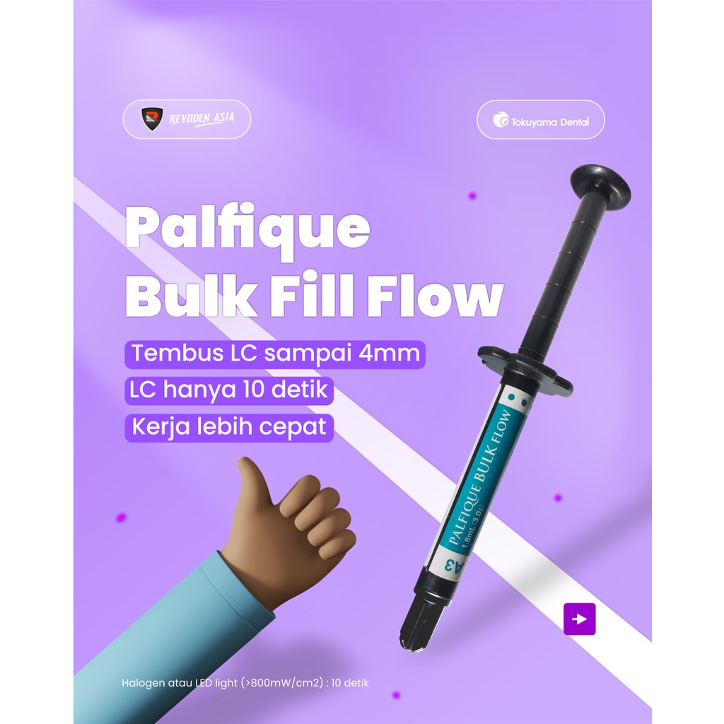 Jual Jual resin Komposit Composite Tokuyama Palfique bulk fill flow ...