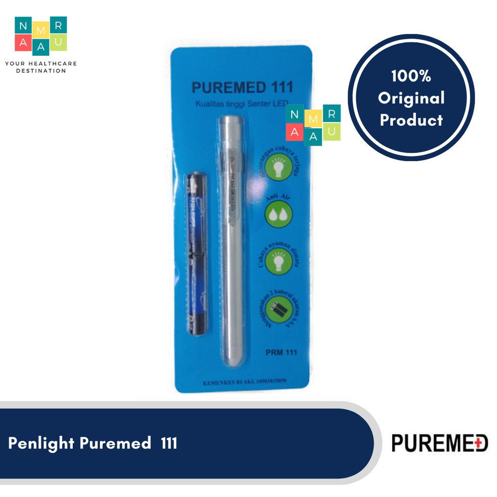 Jual Penlight Puremed 111 Lampu LED Sinar Putih | Shopee Indonesia