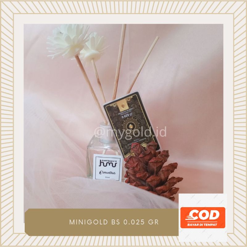 Jual mini gold logam mulia 0 025 gram emas asli 24 karat emas murni ...