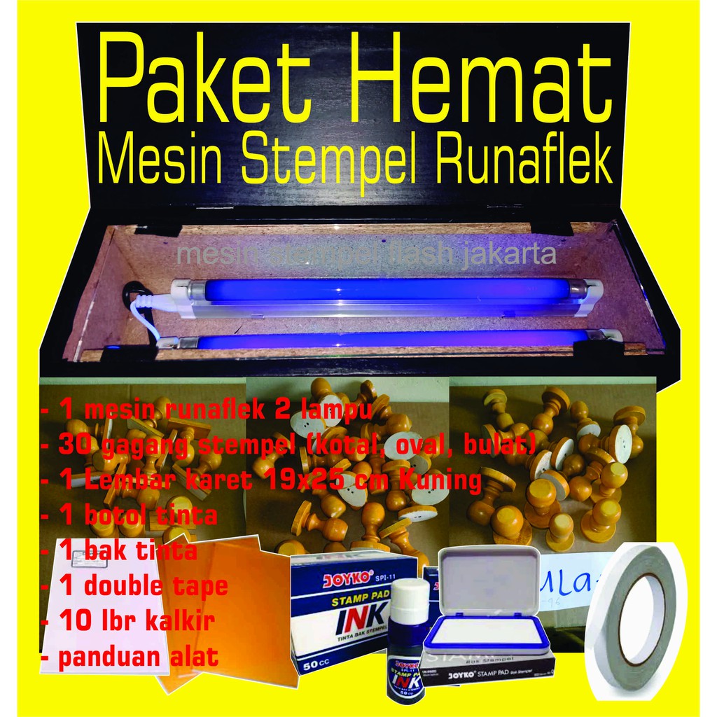Jual Paket Hemat Mesin Stempel Runaflek | Shopee Indonesia