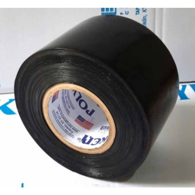 Jual Lakban Pipa Besi / Wrapping Tape Polyken Black Size 2" in x 100ft ...
