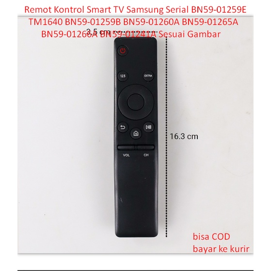 Jual Remot Kontrol Smart TV Samsung Serial BN59-01259E TM1640 BN59-01259B BN59-01260A BN59 ...