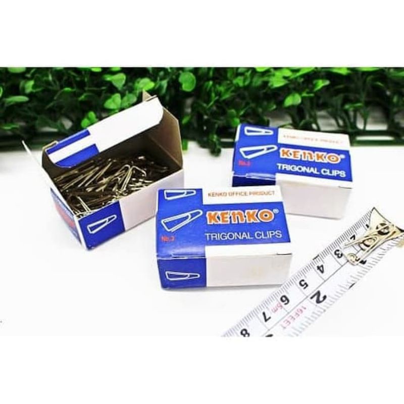 Jual Trigonal Clips Kenko no 3 - Paper Clip - Penjepit Kertas | Shopee ...