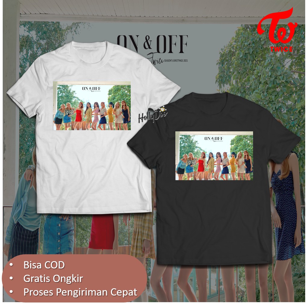 Jual Twice Kaos Nayeon Jeongyeon Momo Sana Jihyo Mina Dahyun Chaeyoung ...