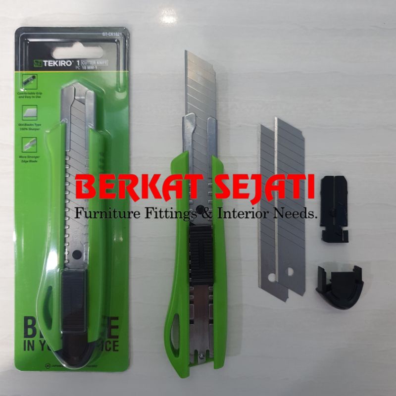 Jual Kater / Cutter Heavy Duty TEKIRO Besar Mata Pisau Pemotong HPL ...
