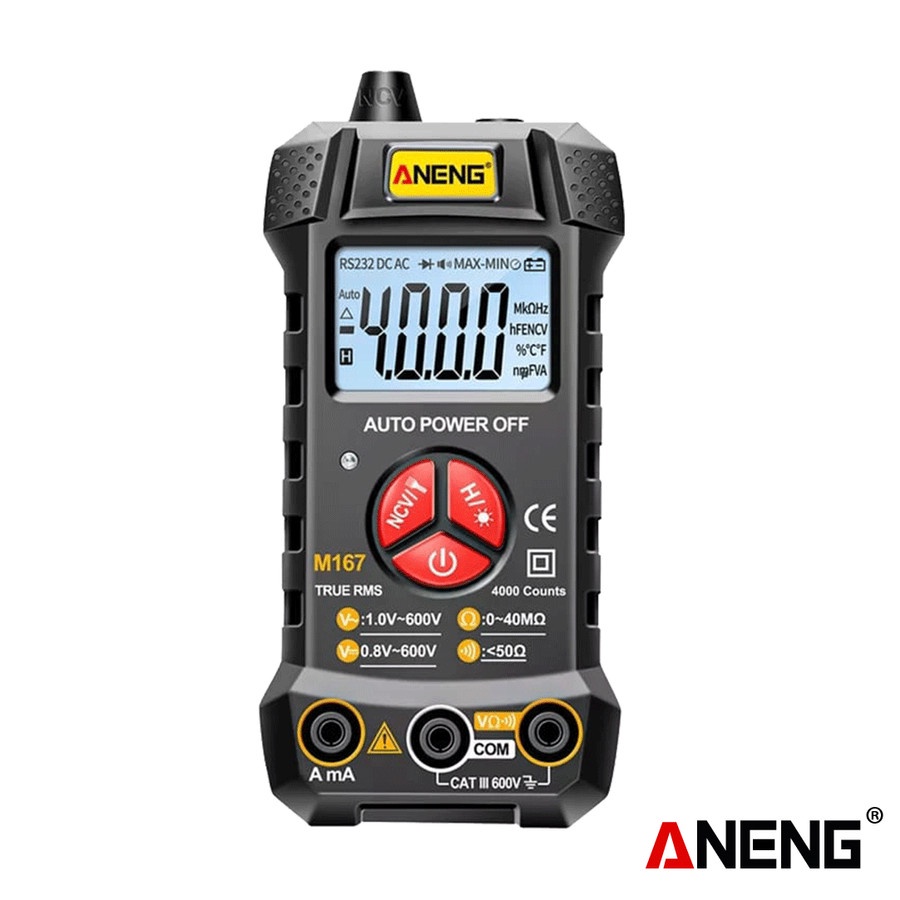 Jual Aneng M167 Digital Multimeter True RMS Voltage Tester Original ...