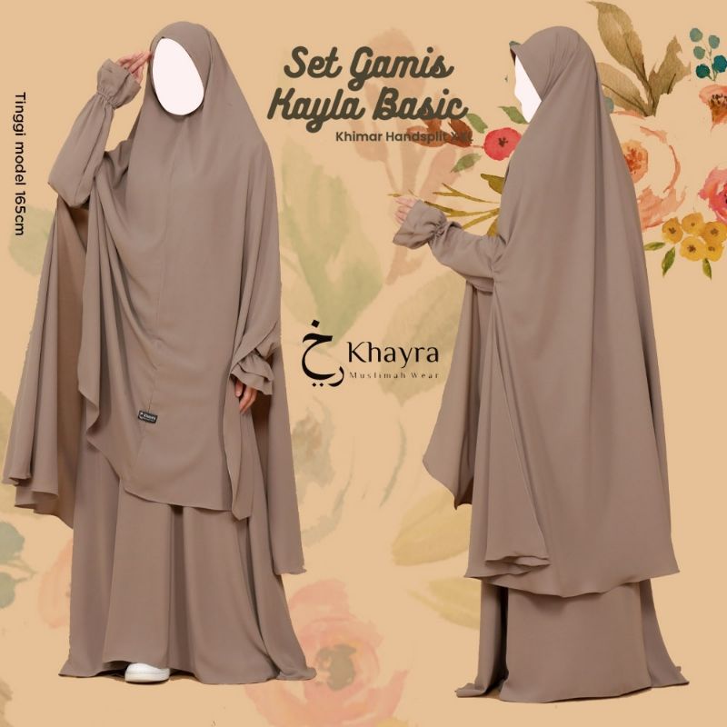 Jual SET KAYLA BASIC KHIMAR HANDSPLIT BY KHAYRA MUSLIMAH | Shopee Indonesia