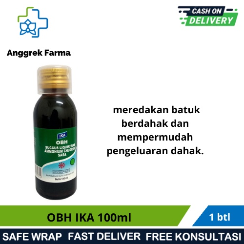 Jual OBH IKA 100 ML/OBAT BATUK BERDAHAK/PENGGENCER DAHAK/OBAT BATUK ...
