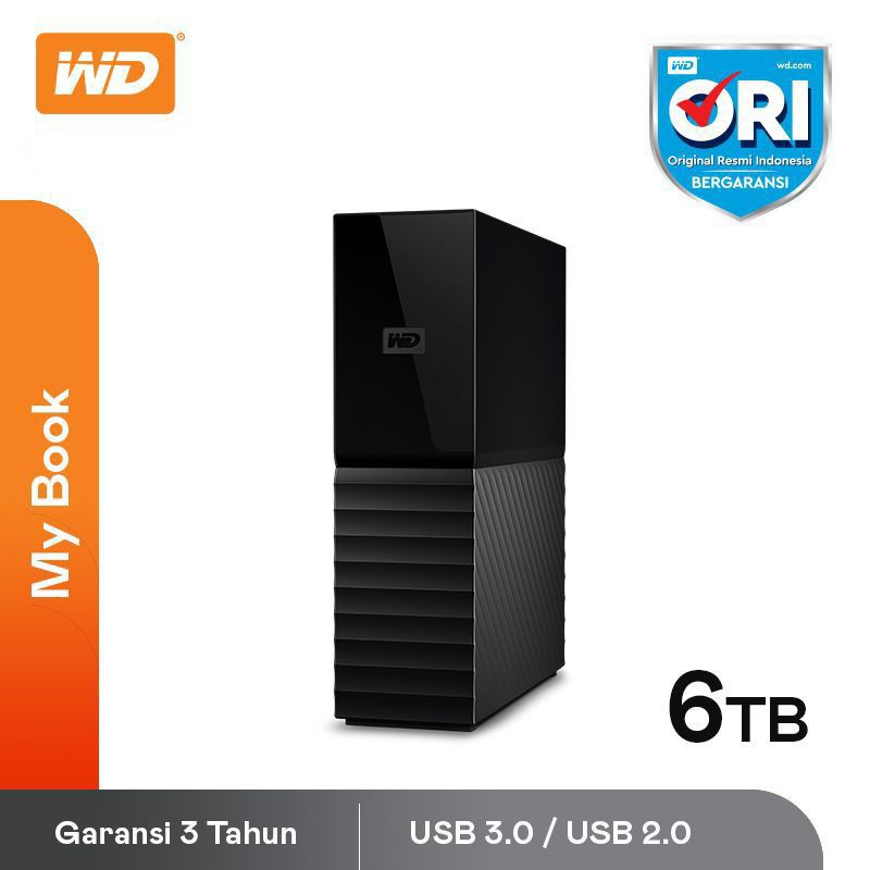 Jual HDD EXTERNAL WD MY BOOK 6 TB 3.5 INCH USB 3.0 Harddisk Eksternal ...