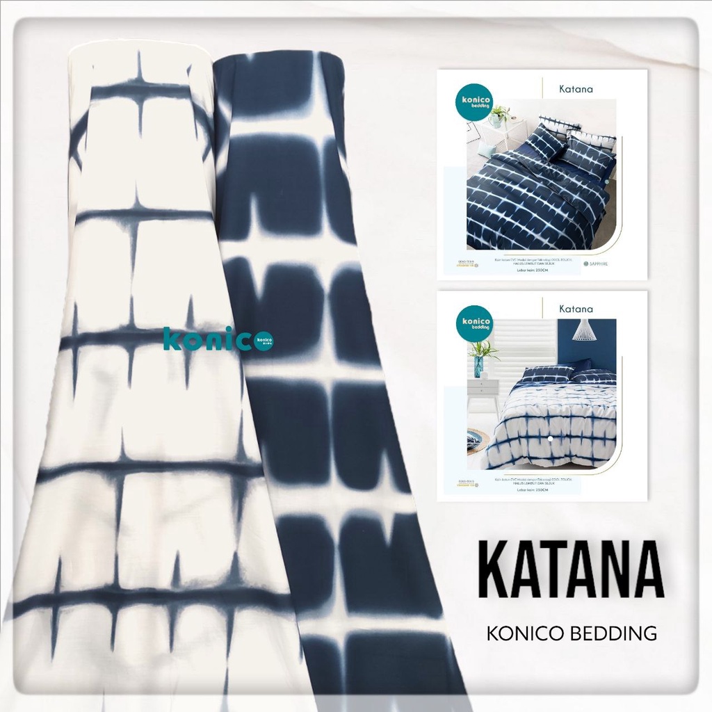 Jual KONICO kain Katun sprei Meteran Motif MINIMALIS KATANA Tabur Star Esra GROW Catra ELBHE ...