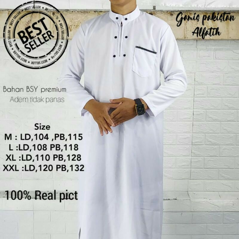 Jual Jubah Gamis Pria/Jubah Arab Pakistan Original Fatwa Terlaris ...