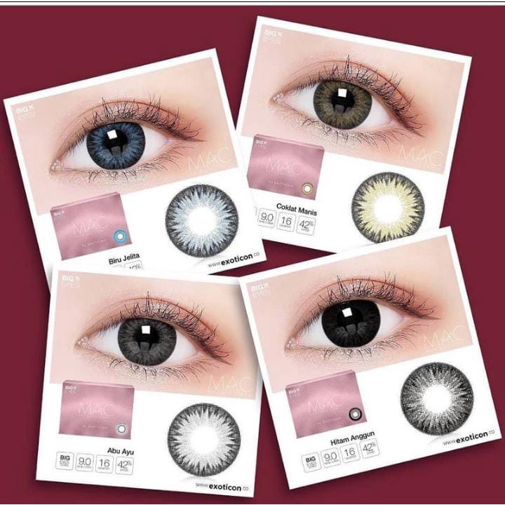 Jual SOFTLENS MAC BY EXOTICON (KHUSUS NORMAL) | Shopee Indonesia