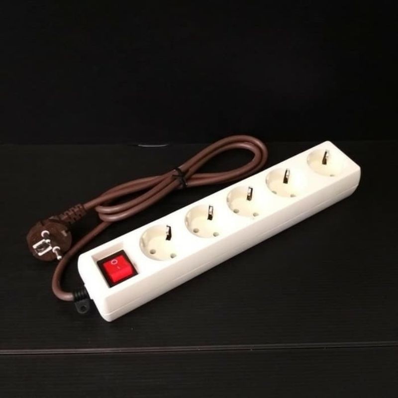 Jual Terminal Saklar Uticon / Stop Kontak 5 lubang Switch On Off ...