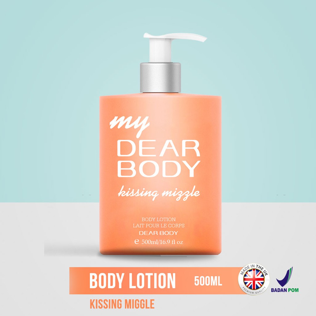 Jual Dear Body Kissing Mizzle - Body Lotion 500ml Hand Body Pemutih Wangi Soft Import | Shopee ...