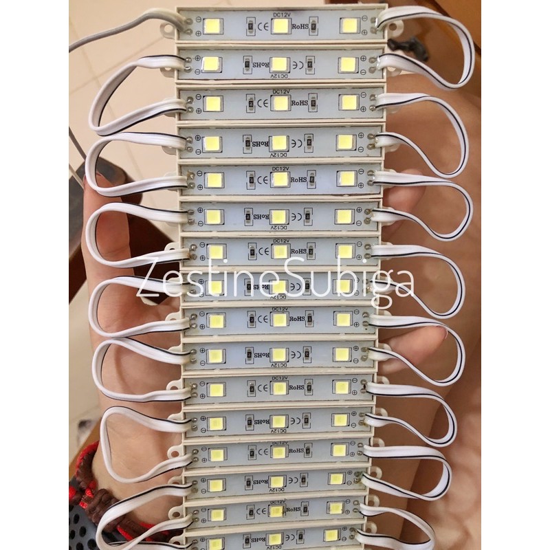 Jual Led 3 Mata Modul Module 12v DC / Aki Putih Biru | Shopee Indonesia