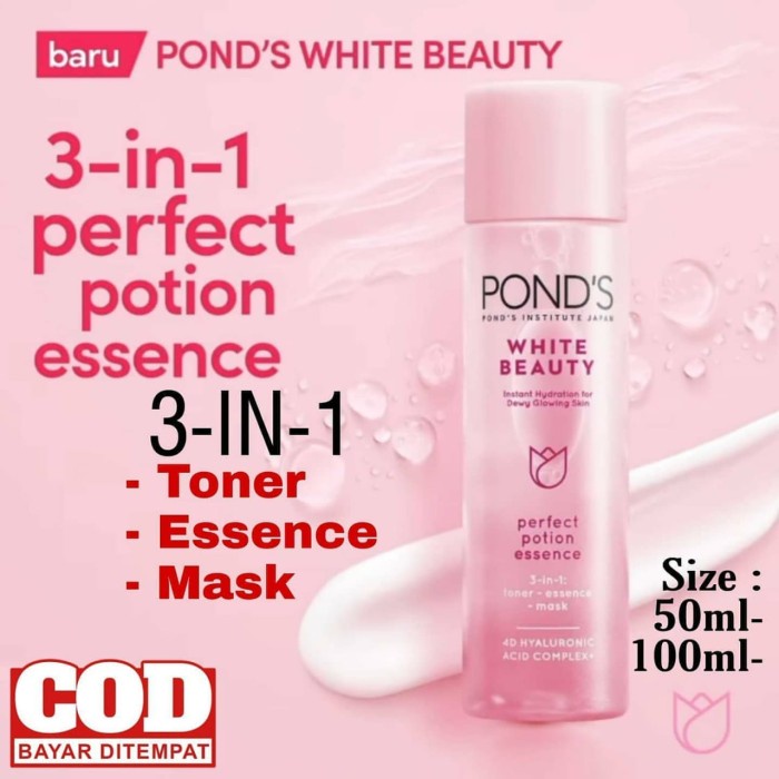 Jual PONDS WHITE BEAUTY PERFECT POTION ESSENCE 3IN1 / | Shopee Indonesia