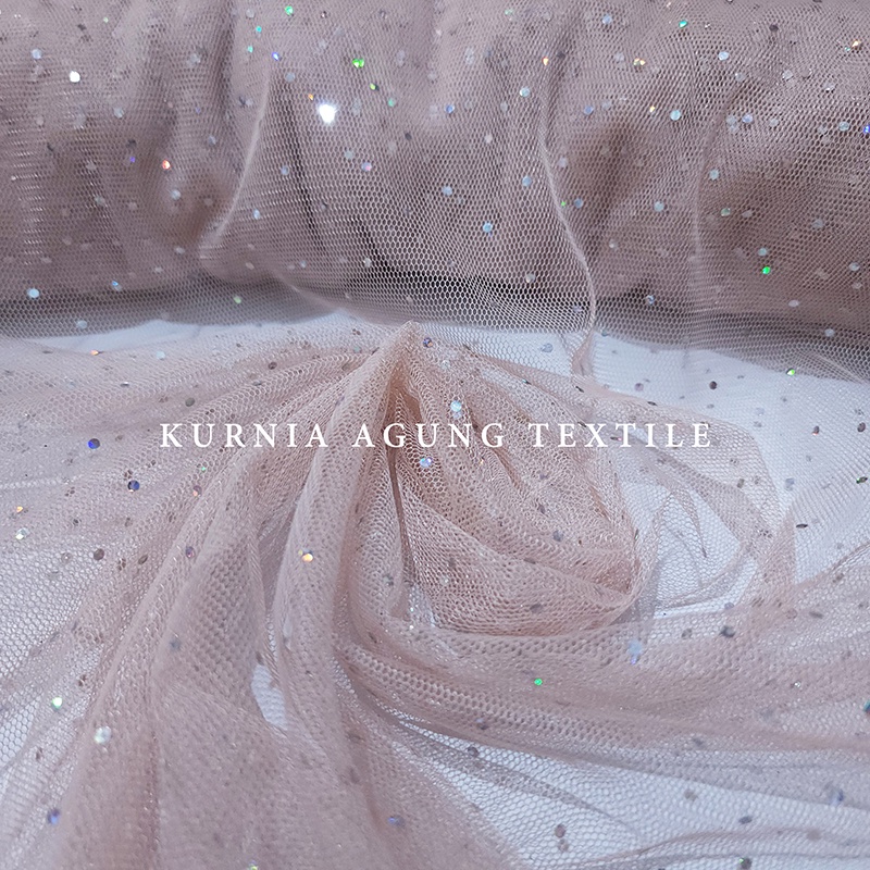 Jual Soft Tulle Gliter Meteran Kain Tile Sparkling Sprinkle Tile ...