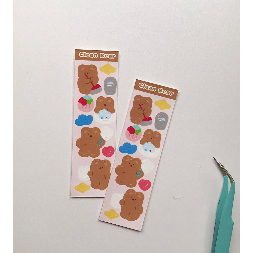 Jual Mini sticker bear/ stiker beruang lucu dekorasi jurnal dan ...