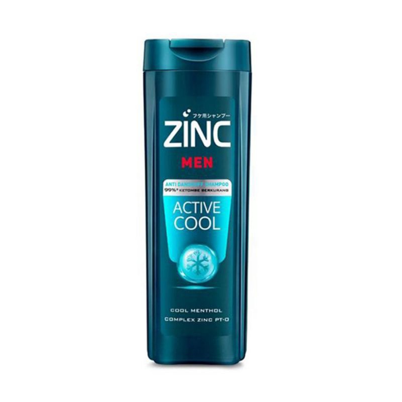 Jual ZINC Men Active Cool Bottle Shampoo | Shopee Indonesia