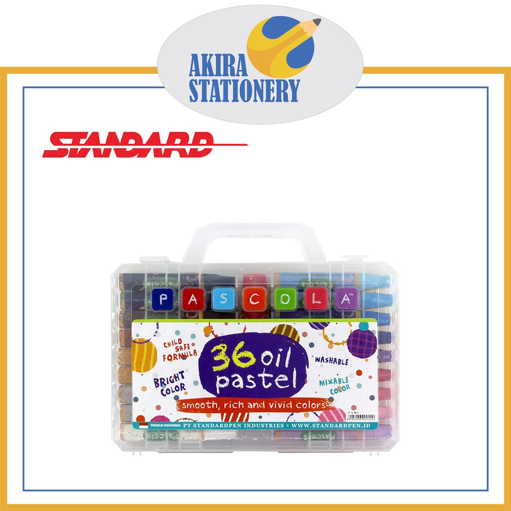 Jual CRAYON / OIL PASTEL CRAYON STANDARD PASCOLA 36 (36 WARNA) | Shopee ...