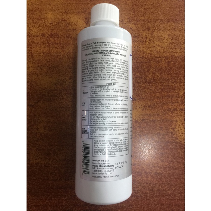 Jual Anjing-Shampoo- Davis Flea & Tick Dogs Cats Horses Shampoo 355Ml ...