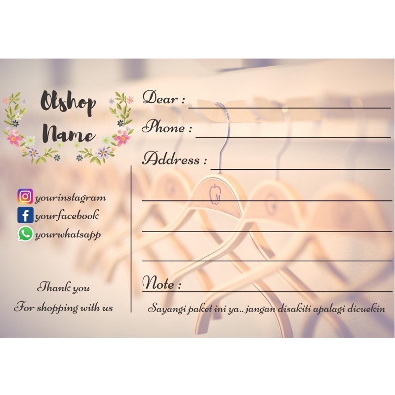 Jual Sticker Label Stiker Label Label Pengiriman Olshop Shopee Indonesia