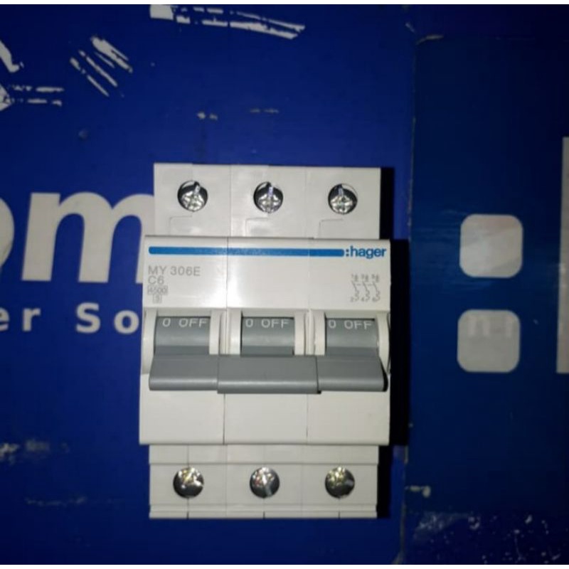 Jual mcb hager 3p 6a 10a 16a 20a 25a 32a 40a 50a 63a | Shopee Indonesia