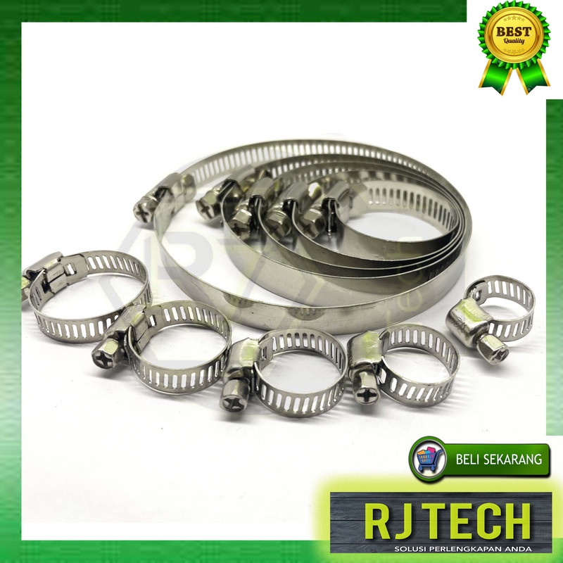 Jual HOSE CLAMP STEINLESS 7/8" / KLEM SELANG / KLEM PIPA | Shopee Indonesia
