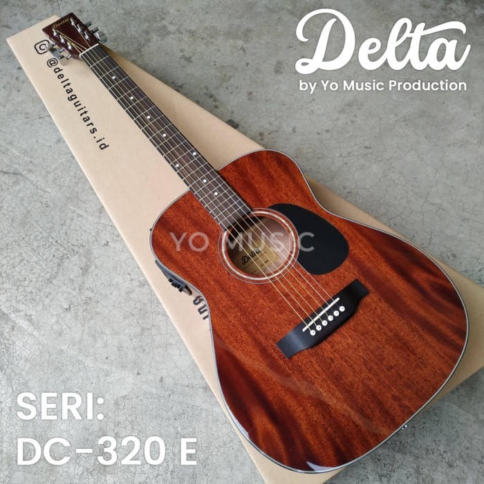 Jual Gitar Akustik Elektrik Delta Solid Brown Exotic Wood Original DC ...