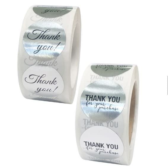 Jual Label Sticker THANK YOU stiker kemasan makanan hamper kado ...
