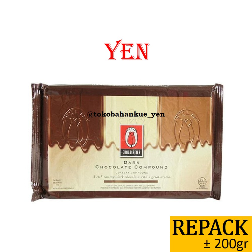 Jual Tulip Dark Chocolate Compound Dcc Coklat Batang Dark