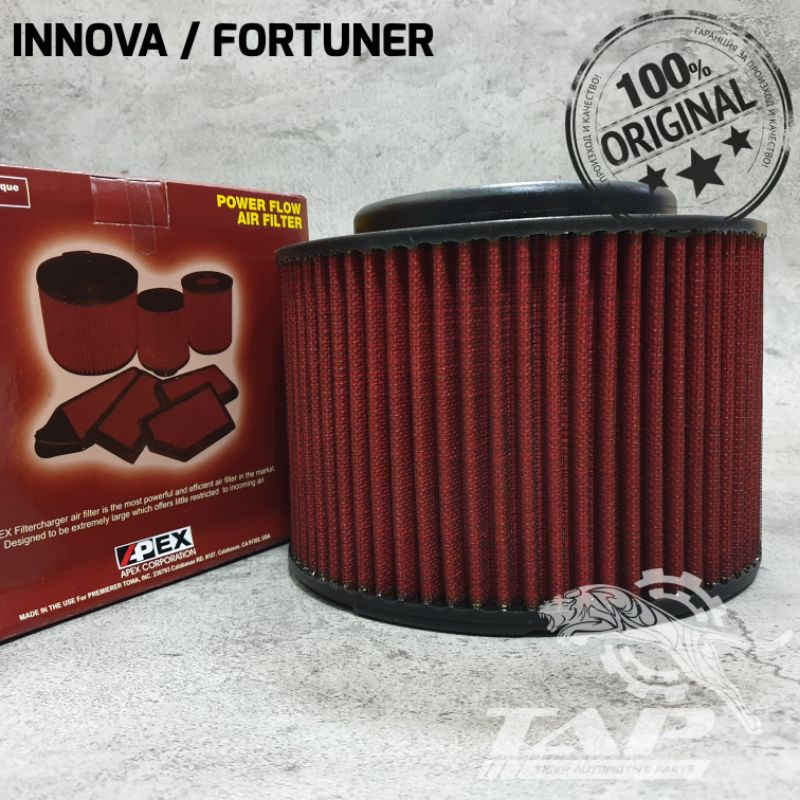 Jual AIR FILTER - FILTER UDARA RACING INNOVA / FORTUNER APEX ORIGINAL ...