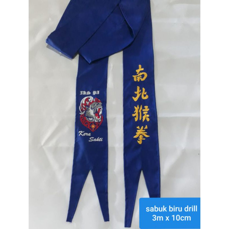 Jual sabuk biru ikspi/sabuk beladiri/atribut beladiri/sabuk(drel ...