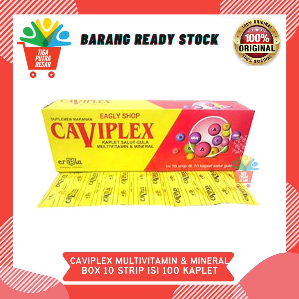 Jual CAVIPLEX MULTIVITAMIN & MINERAL BOX 10 STRIP 100 KAPLET | Shopee ...
