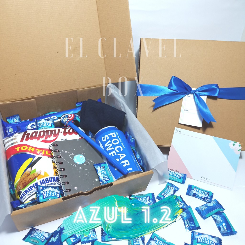 Jual BIRU SNACK BOX HADIAH WISUDA ULANG TAHUN BUKET SNACK BOX HAMPERS ...