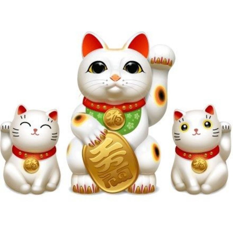 Jual Hiasan dinding poster Kucing Cina hoky plus bingkai ukuran 53x35 ...