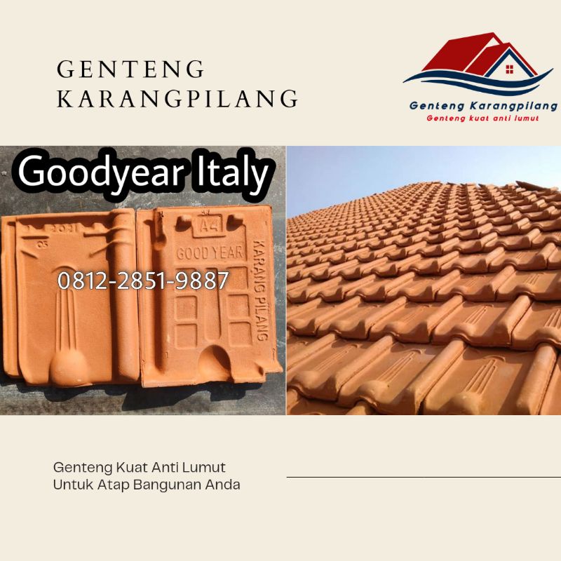 Jual Genteng Goodyear Karangpilang Tipe Italy | Shopee Indonesia
