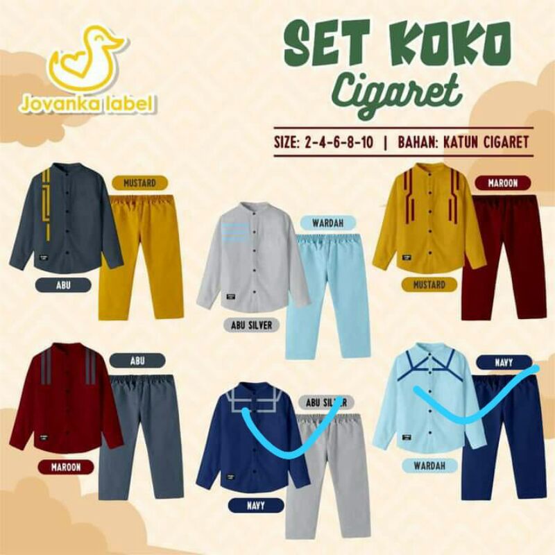 Jual Set Koko Cigaret Shopee Indonesia
