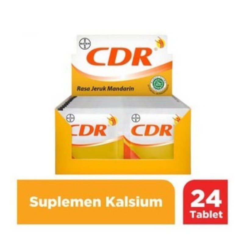 Jual CDR BOX TABLET LARUT VITAMIN C VITAMIN D KALSIUM MULTIVITAMIN ISI ...